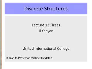 PPT Discrete Structures PowerPoint Presentation Free Download ID