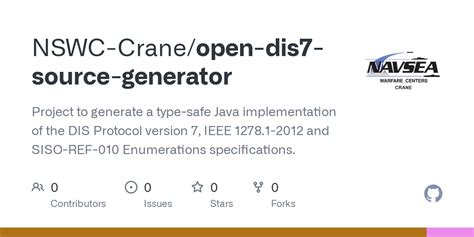 Github Nswc Craneopen Dis7 Source Generator Project To Generate A