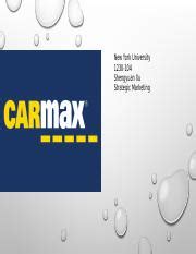 Carmax Marketing Four P Pptx New York University 1230 104 Shengyuan