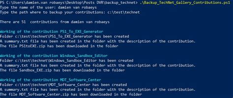 Backup All Your TechNet Gallery Contributions With PowerShell Syst Deploy