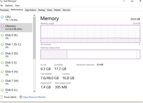 Missing Memory Layout In Task Manager Microsoft Community