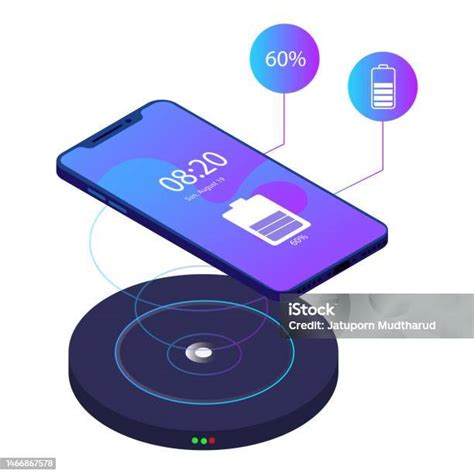 무선 충전기 아이콘 3d 현대 디자인 스마트폰 충전 도구 스케치 0명에 대한 스톡 벡터 아트 및 기타 이미지 0명 개념 그래픽 사용자 인터페이스 Istock