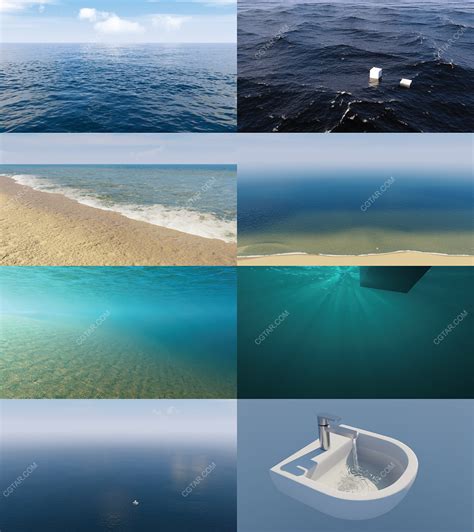 Blender真实湖泊海水着色器工具插件 Ultimate Water Shader V260cgtar Cg艺站