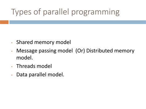 parallel programming models ppt