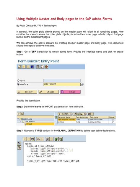 using master and body pages to conditionally display boilerplate