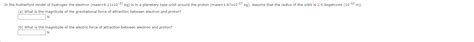 Solved A What Is The Magnitude Of The Gravitational Force