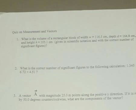 Solved What Is The Volume Of A Rectangular Block Of Width W Chegg