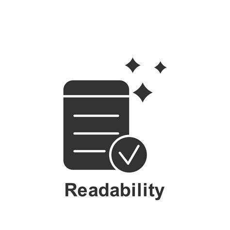 Online Marketing Readability Vector Icon 22340589 Vector Art At Vecteezy