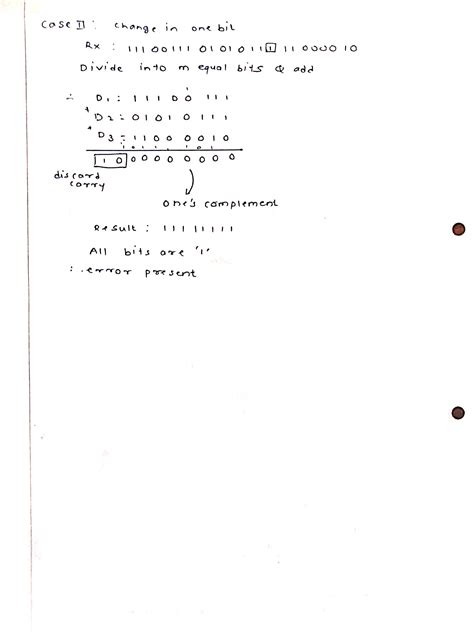 Error Detection Checksum Method