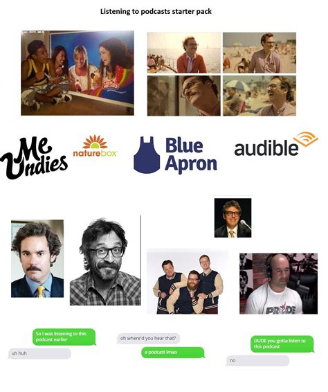 Listening to podcasts starterpack : r/PKA