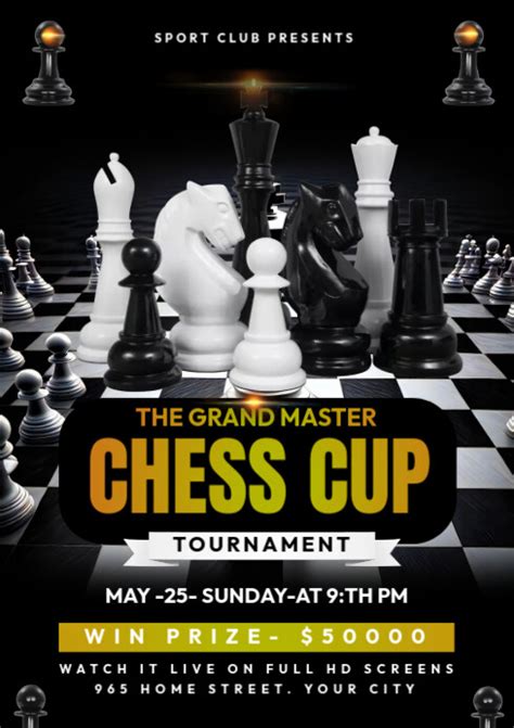 Chess Game Poster Template Postermywall