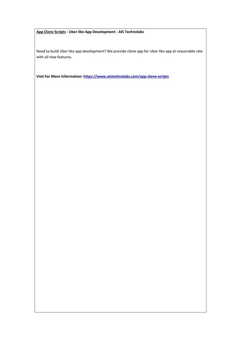 Ppt App Clone Scripts Uber Like App Development Ais Technolabs