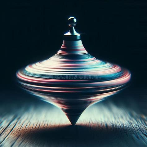 spinning top motion blur kinetic art blurred spinning top creati stock