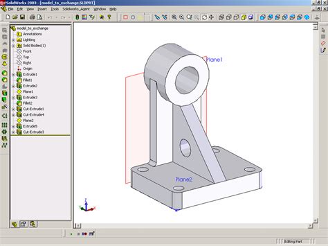 View Of The Source Solidworks Part File Fig 8 View Of The Destination