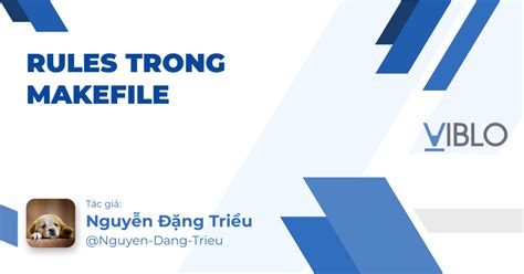 Rules Trong Makefile