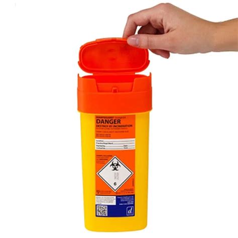 Sharps Bin For Tattoo Needles Disposal 0 5l Single Needle