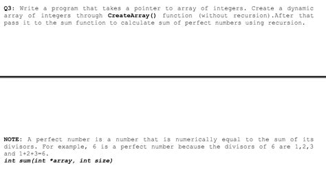 Solved Q Write A Program That Takes A Pointer To Array Of Chegg