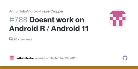 Doesnt Work On Android R Android Issue Arthurhub Android Image Cropper Github
