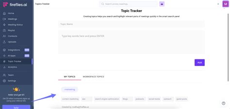 How To Use Topic Tracker To Trigger Integrations Firefliesai
