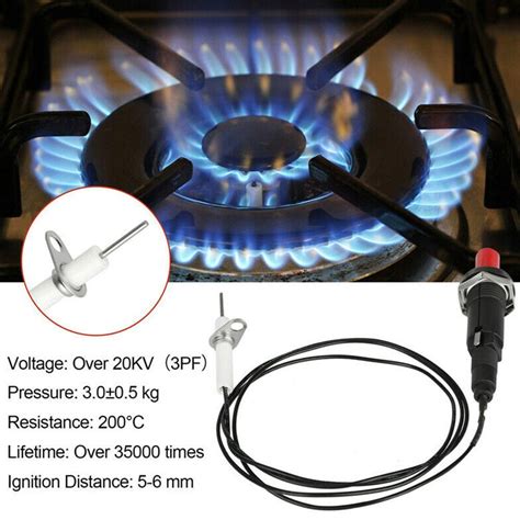 OPDBN Set Piezo Spark Ignition Push Button Igniter Gas Stove Kit Grill BBQ Walmart Com
