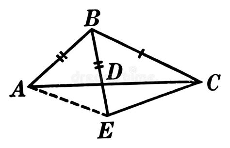 Segments Labeled In A Triangle Vintage Illustration Stock Vector Illustration Of Drawing