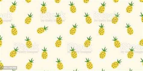 추상 파인애플 배경 디자인입니다 미니멀하고 귀여운 배경을 위한 열대 과일 그림 0명에 대한 스톡 벡터 아트 및 기타 이미지 0명 건강한 생활방식 계절 Istock