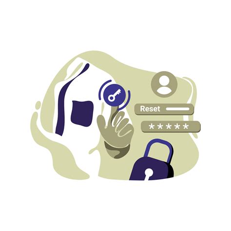 Forgot Password Reset Icon Illustration Vector For Website Mobile App