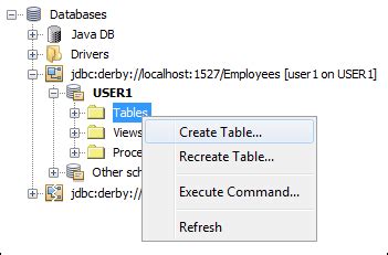 Java Create Table Decoration Examples