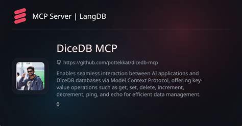 Dicedb Mcp Langdb
