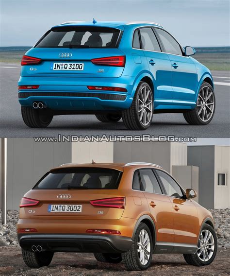 Audi Q Facelift Vs Older Model Rear