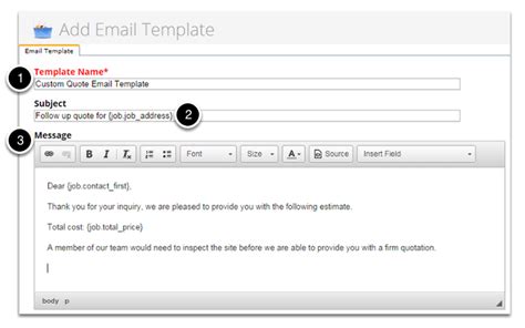 create email template in word