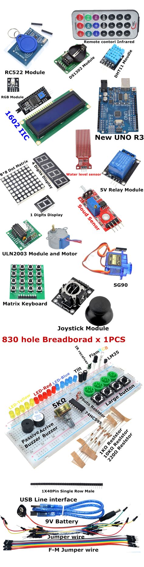 Rfid Starter Kit для Arduino Uno R3 Hobbytech