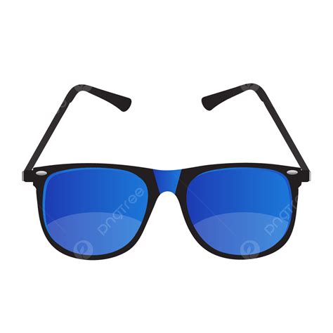 Blue Sunglasses Clipart Vector Blue Gradient Sunglasses With Black