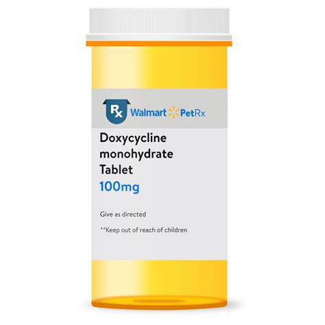 Doxycycline Monohydrate 100mg Tablet 50 Count Hsa Fsa Eligible