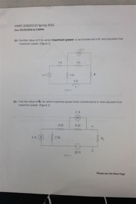 Solved Find The Value Of R For Which Maximum Power To Be Chegg