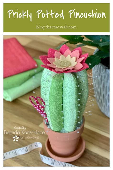 Prickly Potted Pincushion Free Sewing Pattern