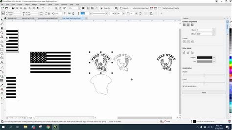 Corel Draw Tips Tricks Clean Up This Bitmap Logo And Flag Part YouTube