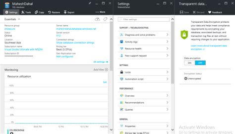 Transparent Data Encryption In SQL Azure