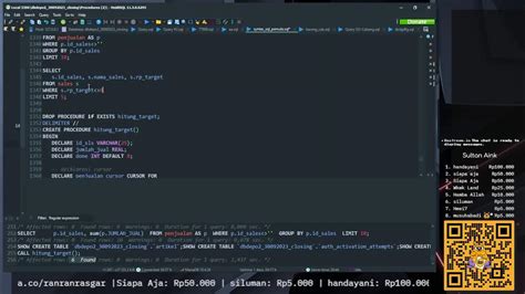 Sql Lanjutan Cursor Di Sql Youtube