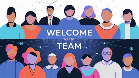 Illustration Welcome Message To New Team Members Fostering