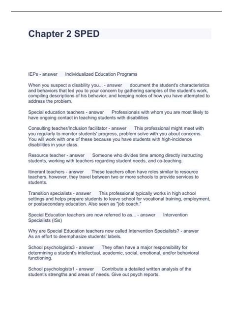 Chapter 2 Sped Questions With Correct Answers 2024 Sped Stuvia Us