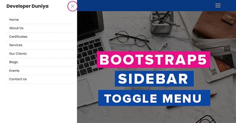 How To Create Sidebar Navigation In Bootstrap5