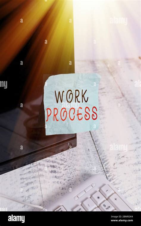 Text Sign Showing Work Process Business Photo Text Standard Procedures