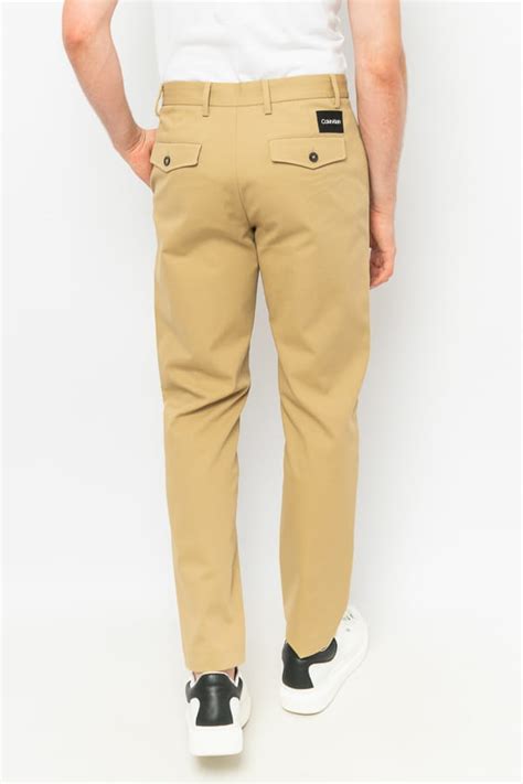 SPODNIE MĘSKIE CALVIN KLEIN K10K104725 BEŻOWE
