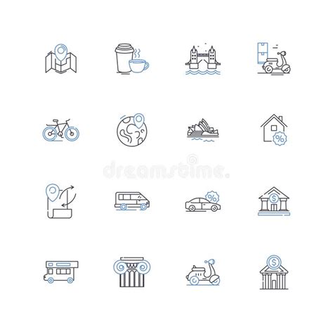 Human Community Line Icons Collection Unity Diversity Compassion Collaboration Respect