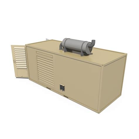 20ft Generator Container Version 2 3d Model 30 3ds C4d Fbx Lwo Obj Free3d