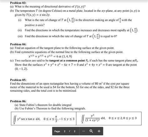 Solved Problem A Find The Domain Of The Following Chegg