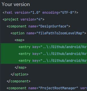 Should I Commit Misc Xml In Android Studio Project Stack Overflow