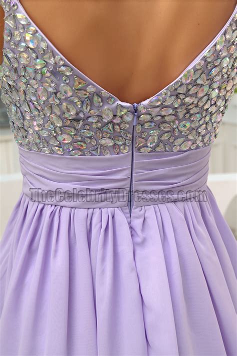 Gorgeous Lilac Sequined Homecoming Dress Party Dresses