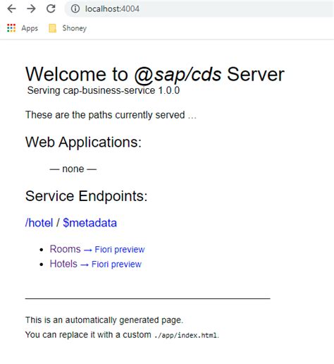 GitHub ShoneyJ SAP CAP BusinessService Nodejs